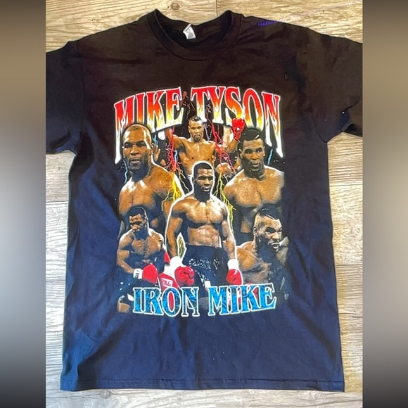 Shirts | Mike Tyson Boxer Design On A Black Tshirt | Poshmark